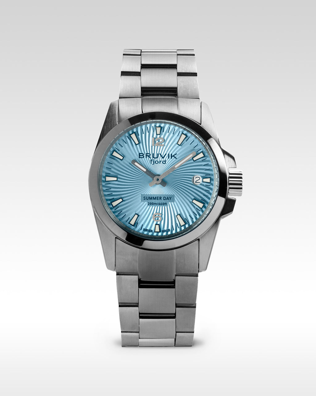 Bruvik Lady Fjord Summer Day – Light Blue Dial Watch Inspired by ...